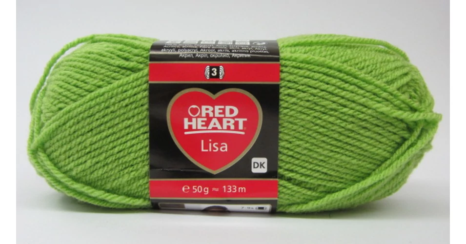 Red Heart Lisa fonal, zöld színű, színkód: 08194