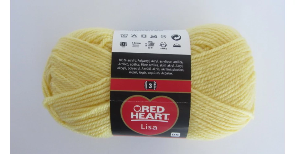 Red Heart Lisa fonal, világos sárga színű, színkód: 08210