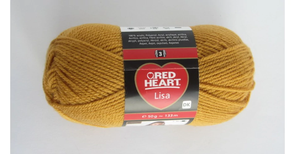 Red Heart Lisa fonal, mustársárga színű, színkód: 08415