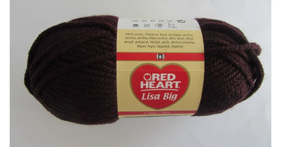Red Heart Lisa Big fonal 200gr, burgundi melange színű, színkód: 00135